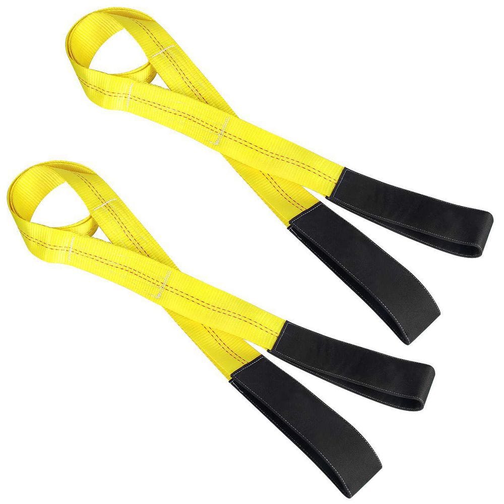 NVNOO 6.6 ft. Lifting Sling Straps with 13,000 lbs. Max Vertical Break ...