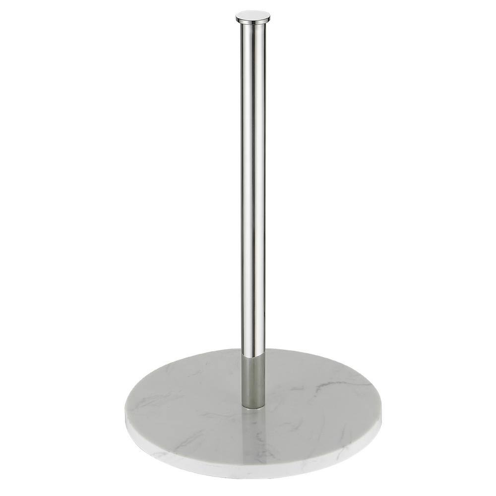 BWE Paper Towel Holder Countertop Standing with Natural Marble Base ...
