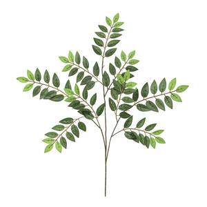 LIVING LUXURY 51 in. Large Real Touch Artificial Wisteria Leaf Stem ...