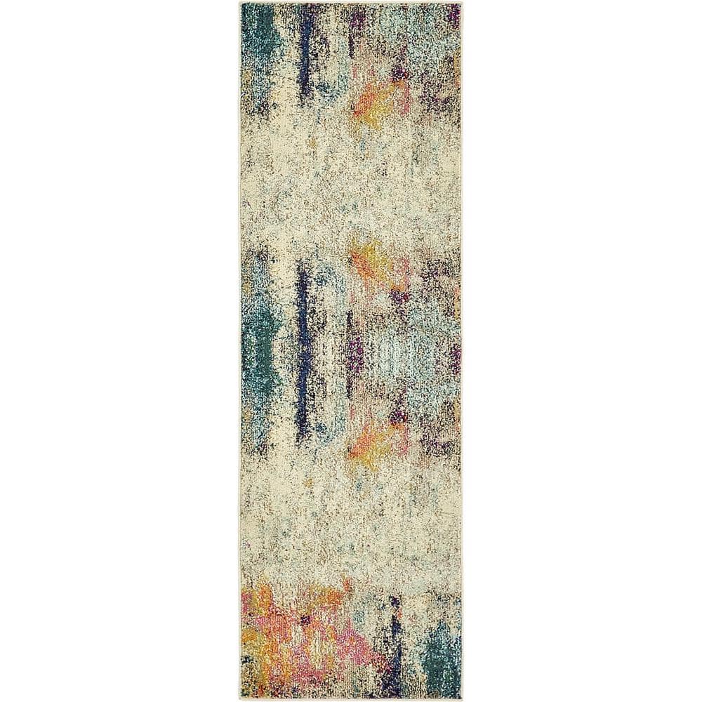 Unique Loom Chromatic Tybee Beige 2' 2 x 6' 7 Runner Rug 3139853 - The ...