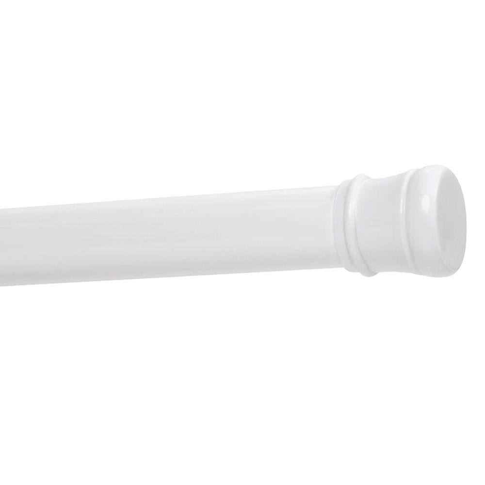 Zenna Home 27 in. - 40 in. Adjustable Tension No-Tools Stall Shower Rod ...