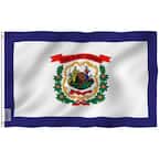 ANLEY Fly Breeze 3 ft. x 5 ft. Polyester Utah State Flag 2-Sided Flags ...