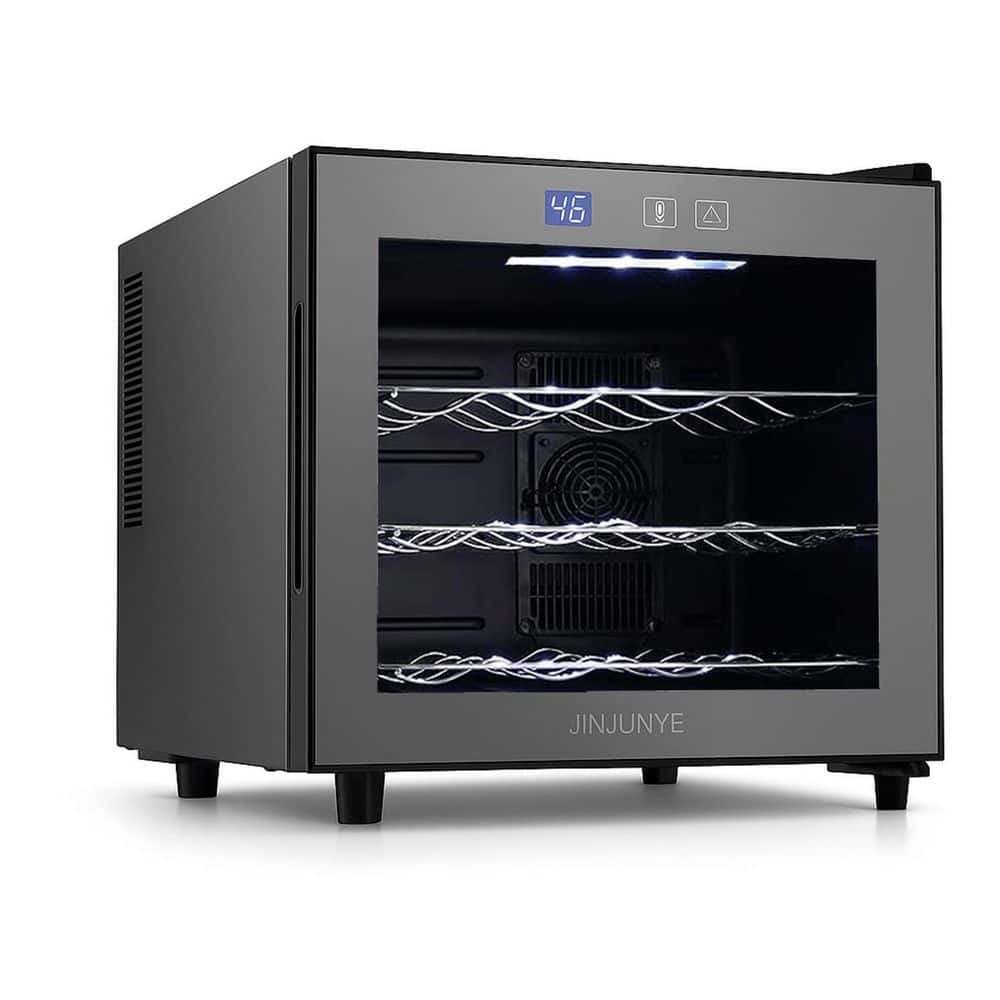 JINJUNYE Touch Screen Digital Temperature Control Wine Cooler Wine ...