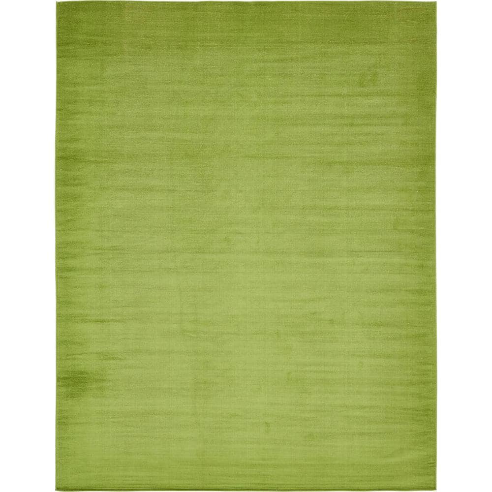 Unique Loom Williamsburg Solid Green 10' 0 x 13' 0 Area Rug 3129846 ...