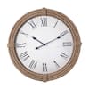 Kenroy Home Rudy 30 in. Natural Rope Wall Clock 65075RP - The Home Depot