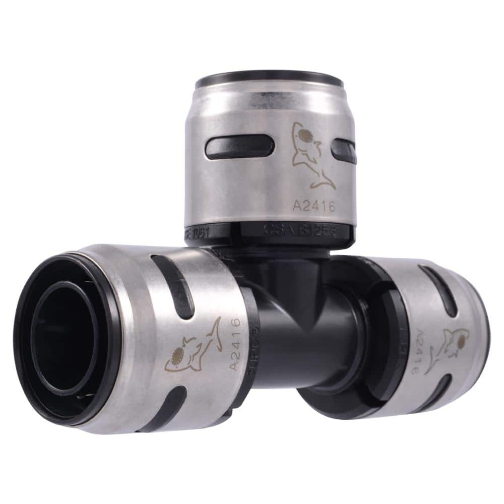 SharkBite 1 in. EvoPEX Push-to-Connect Tee Fitting K374A - The Home Depot