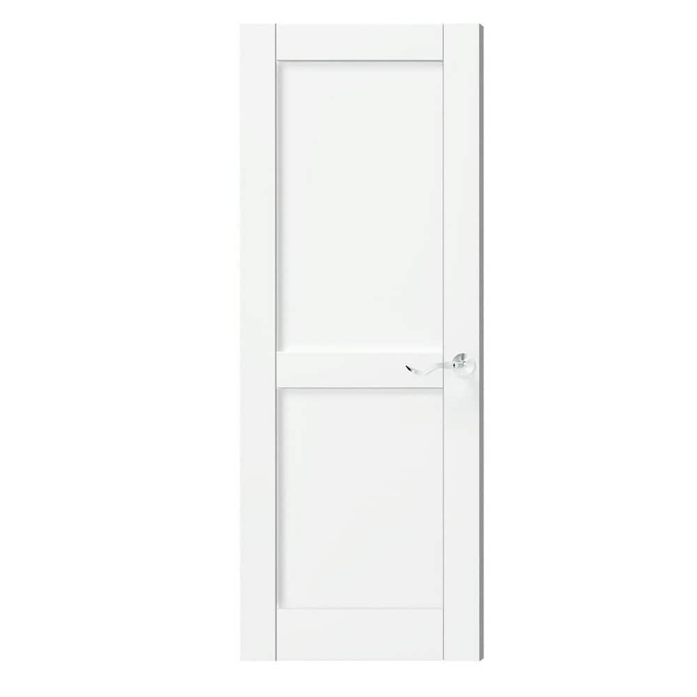 TENONER 30 in. x 80 in. MDF, Composite, Pre-assembled, Primed, White, 2 ...