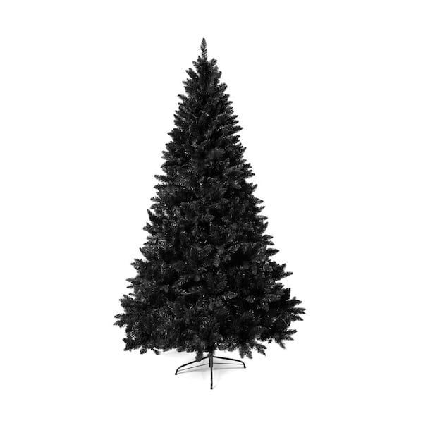 Ama pear Black 6 ft. Pre-lit Artificial Hinged Christmas Tree with 920 ...