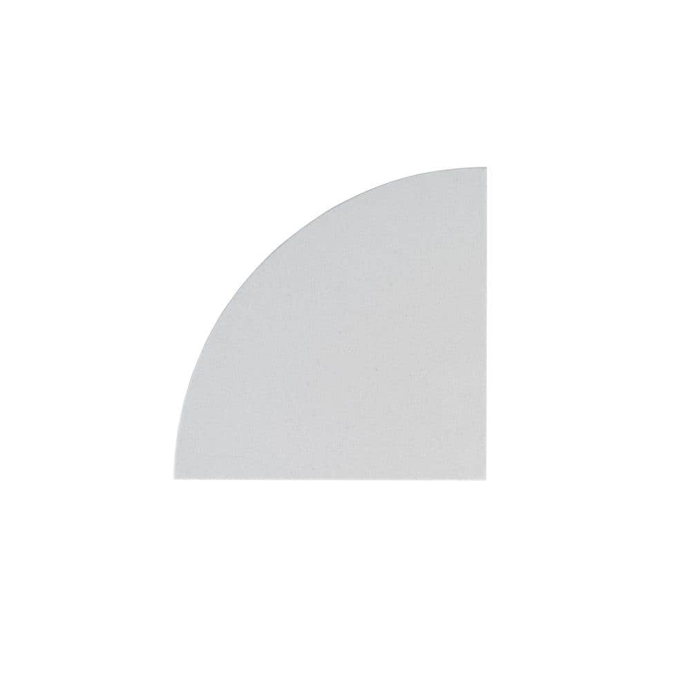 MSI Engineered 9 in. W x 0.75 in. H x 9 in. D Marble Half Round Shelf ...