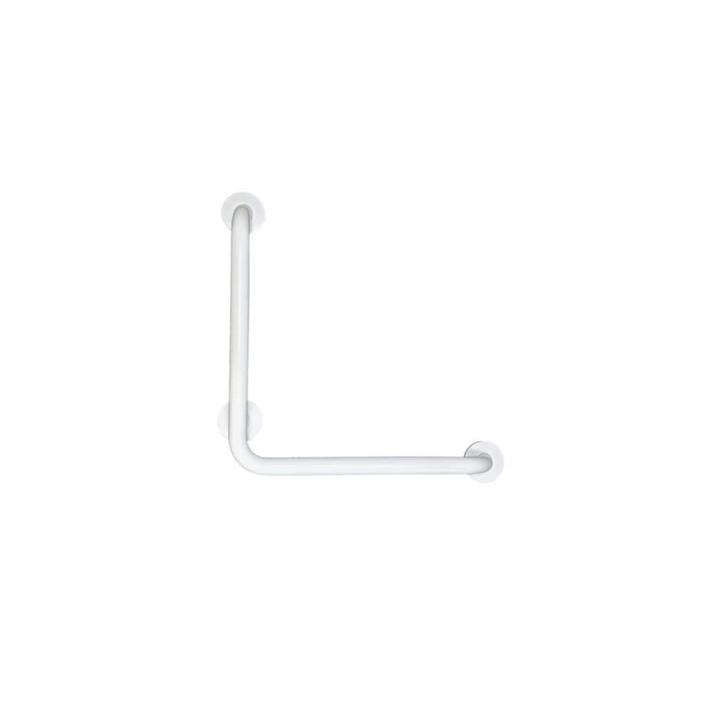 CSI Bathware 12 in./12 in. Right Hand Vertical Angle Grab Bar in Powder ...