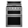 KitchenAid 6.7 cu. ft. Double Oven Dual Fuel Gas Range with Self ...
