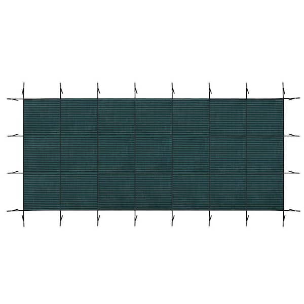 Amucolo 16 ft. x 32 ft. Rectangular Dark Green Underground and Inground ...