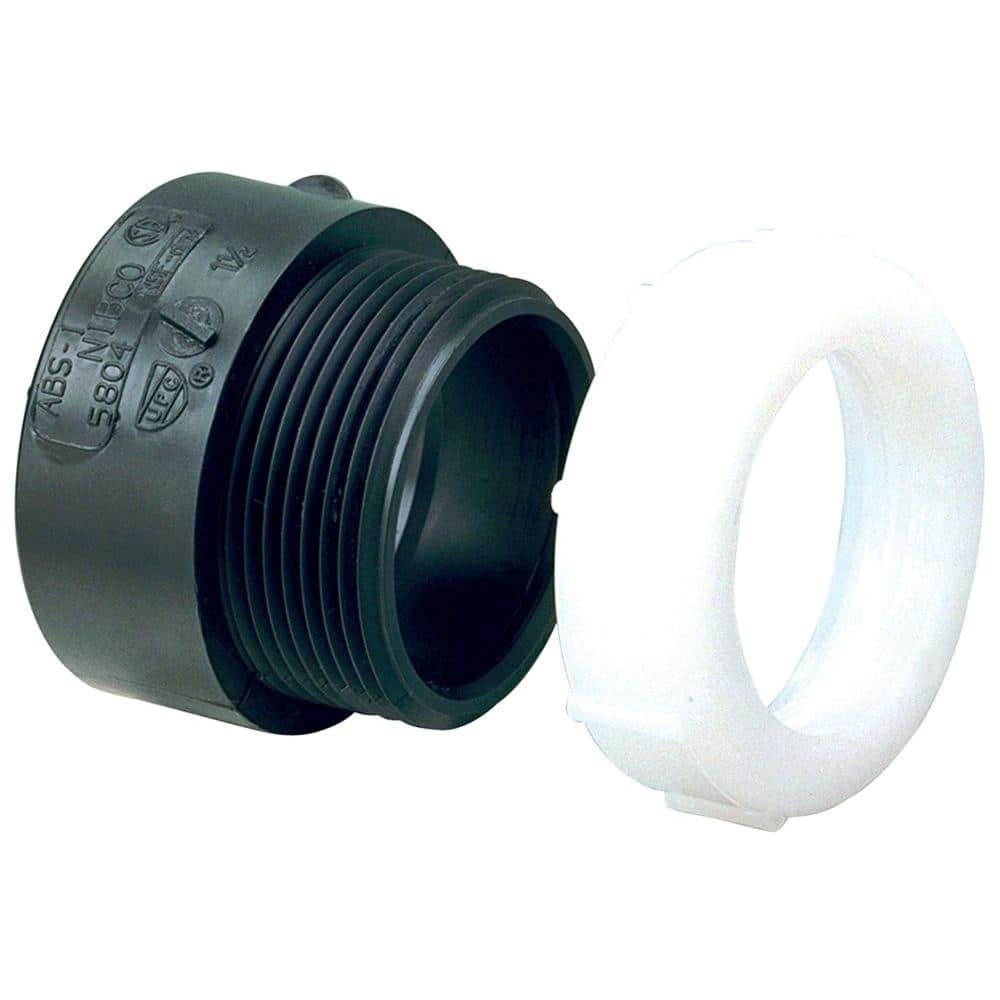 NIBCO 2 in. ABS DWV Hub x Slip-Joint Trap Adapter C58017HD2 - The Home ...