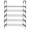 Modern Homes 41 in. H 5 Tier Storage for 15-Pairs of shoes black Steel ...
