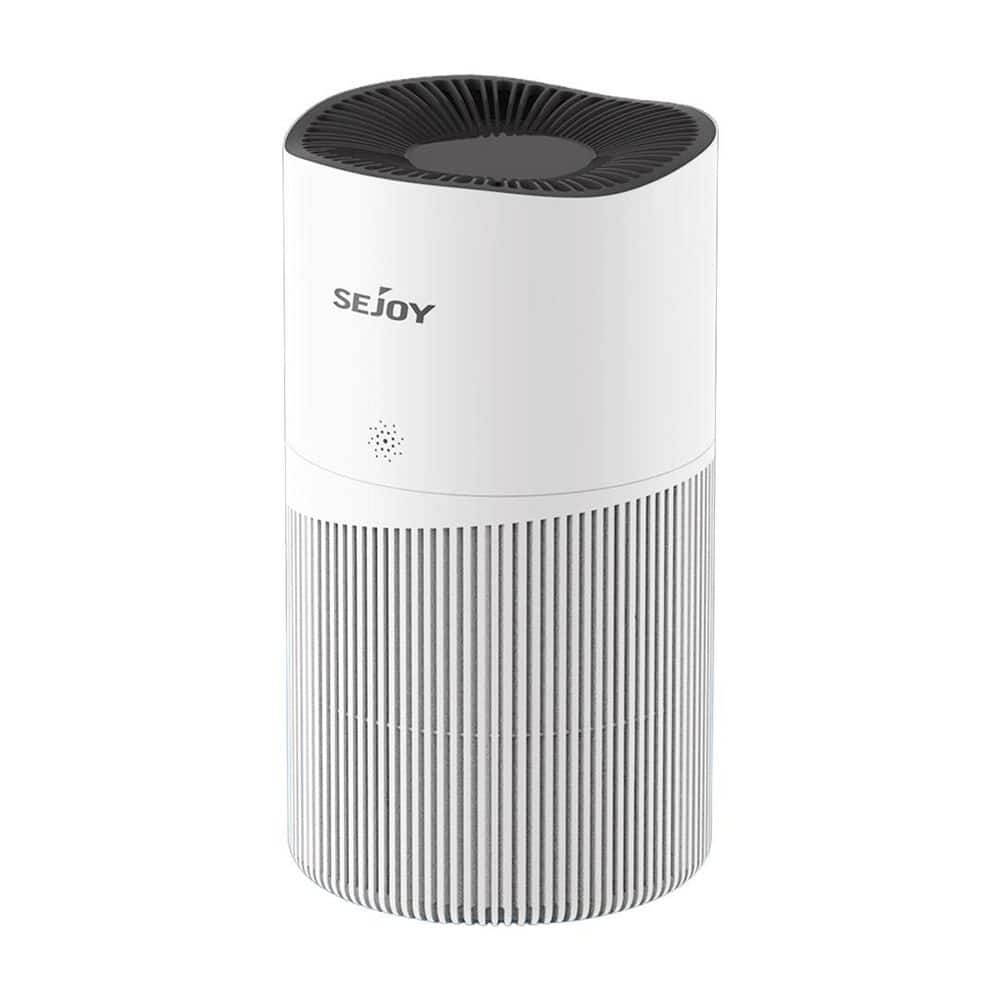 Edendirect 400 sq. ft. HEPA Filter Personal Air Purifier in White, with ...
