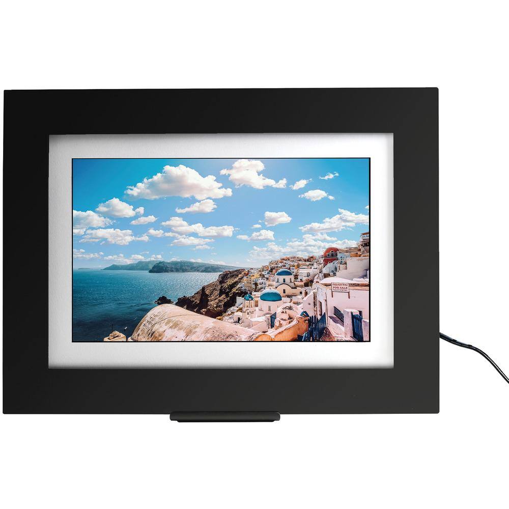 SimplySmart Home 10.1 in. PhotoShare Social Network Frame in Black FSM010BL