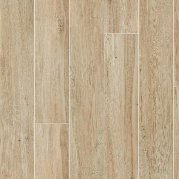 MSI Benson Park 9 in. x 47 in. Matte Porcelain Wood Look Floor and Wall ...