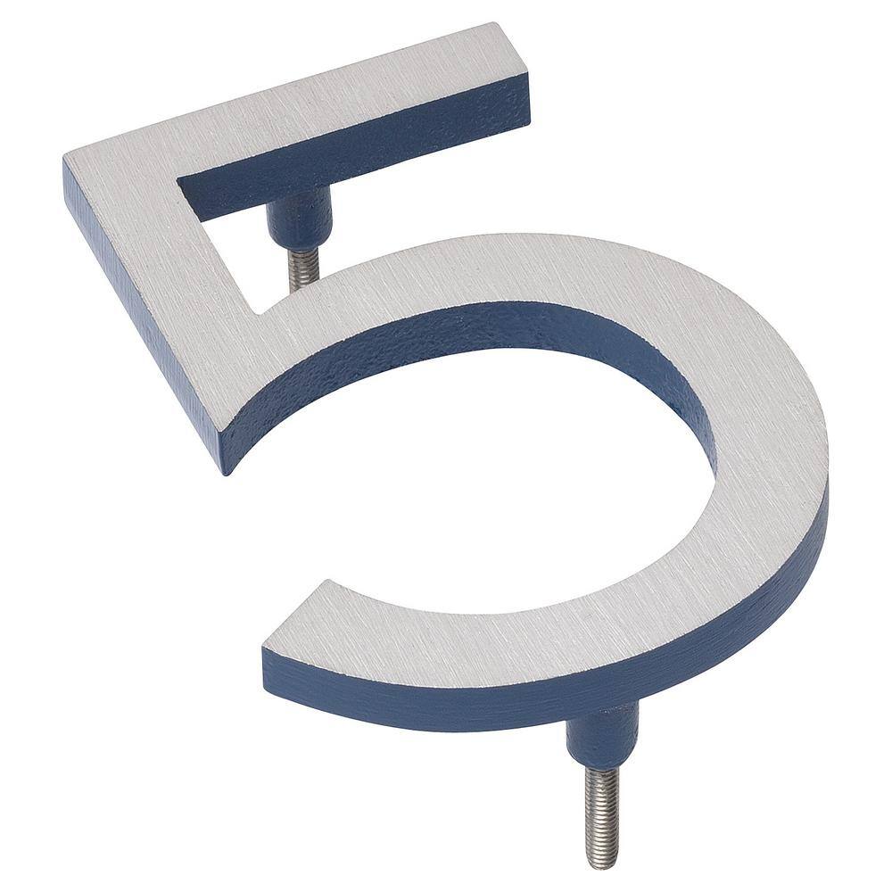 Montague Metal Products 4 in. Satin Nickel/Sea Blue 2-Tone Aluminum ...