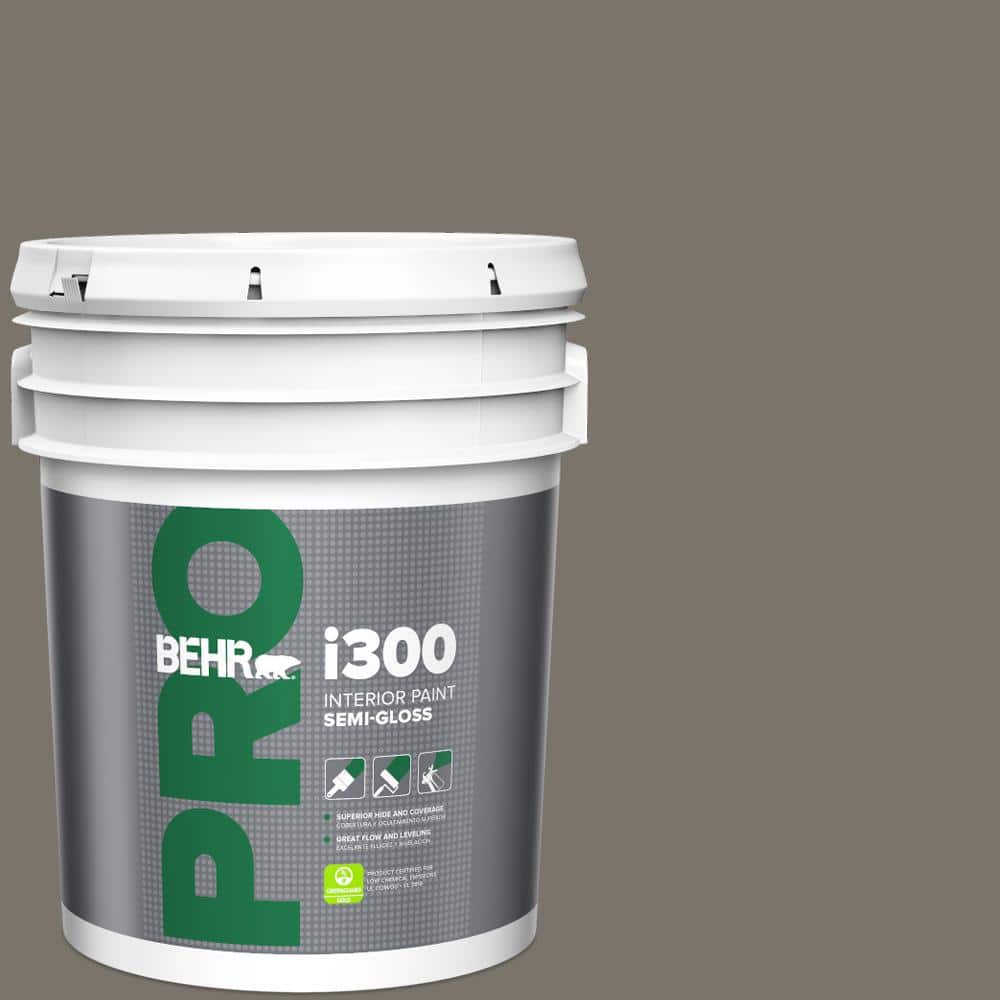 BEHR PRO 5 gal. #MQ2-58 Unpredictable Hue Semi-Gloss Interior Paint ...