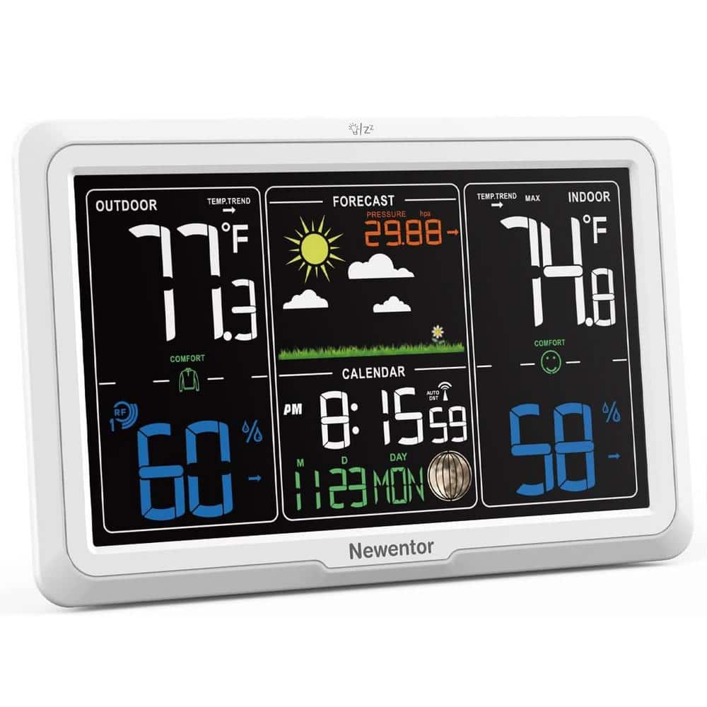 ITOPFOX Wireless Indoor Outdoor/Indoor Thermometer with Sensor, Atomic ...