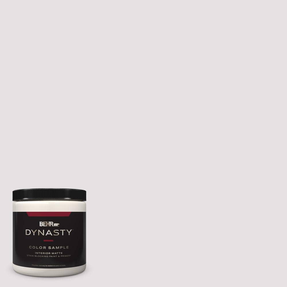 BEHR DYNASTY 8 oz. #PR-W02 Early Crocus Matte Stain-Blocking Interior ...