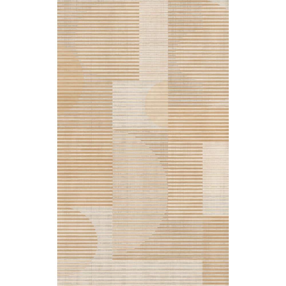 Walls Republic Beige Circles Shapes Geometric Textured Print Non Woven ...