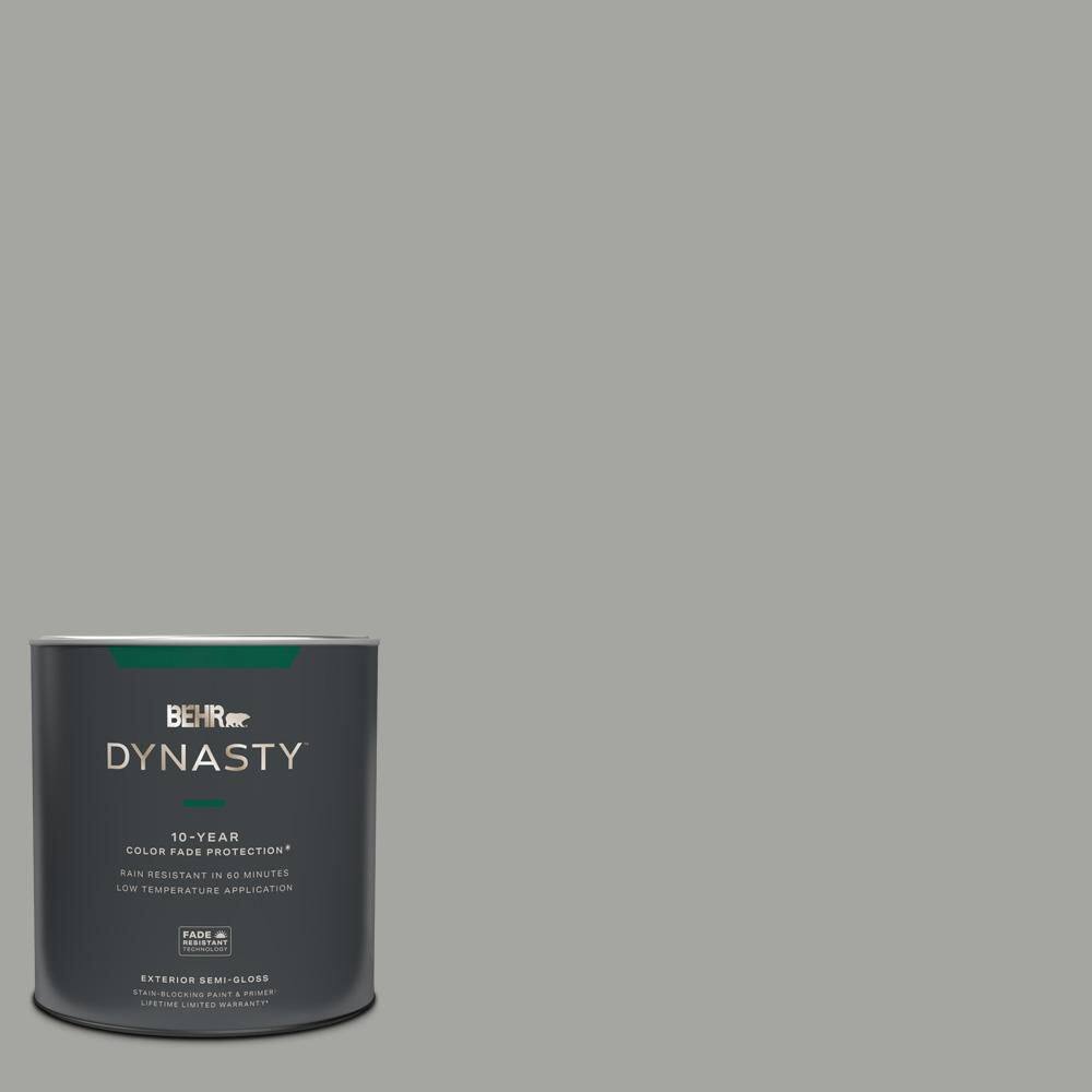 BEHR DYNASTY 1 qt. #PPU24-18 Great Graphite Semi-Gloss Enamel Exterior ...