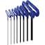Eklind 9 in. Series Cushion Grip Hex T-Key Set with Pouch Size 2 mm to ...