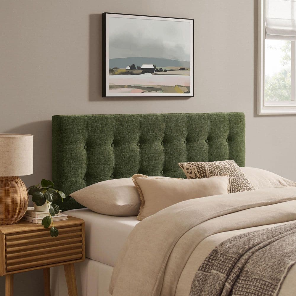 MODWAY Emily King Size Fabric Headboard in Foliage MOD-7287-FOL - The ...