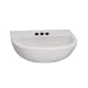 Barclay Products Compact 450 Wall-Hung Bathroom Sink in White 4-614WH - The Home Depot