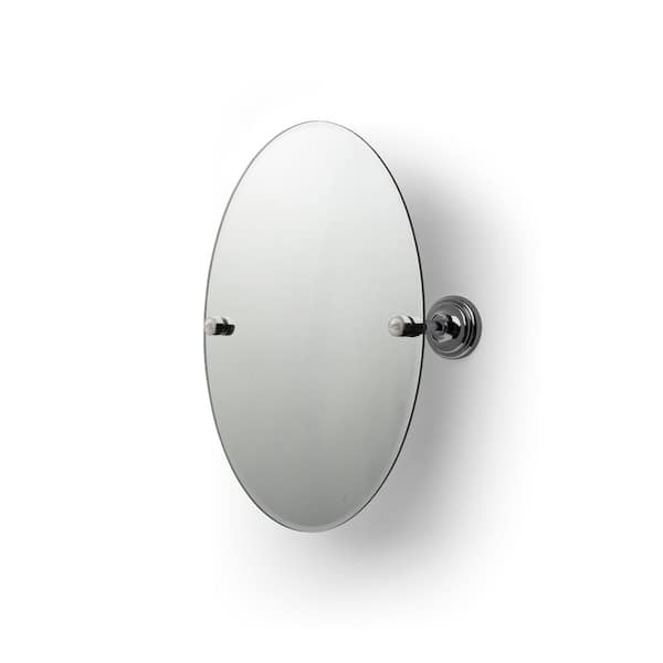 Croydex 1919 Range 17 in. W x 13 in. H Oval Frameless Wall Mounted ...