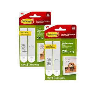 Reviews for Command 20 lbs. XL Picture Hanging Strips, White, Damage ...
