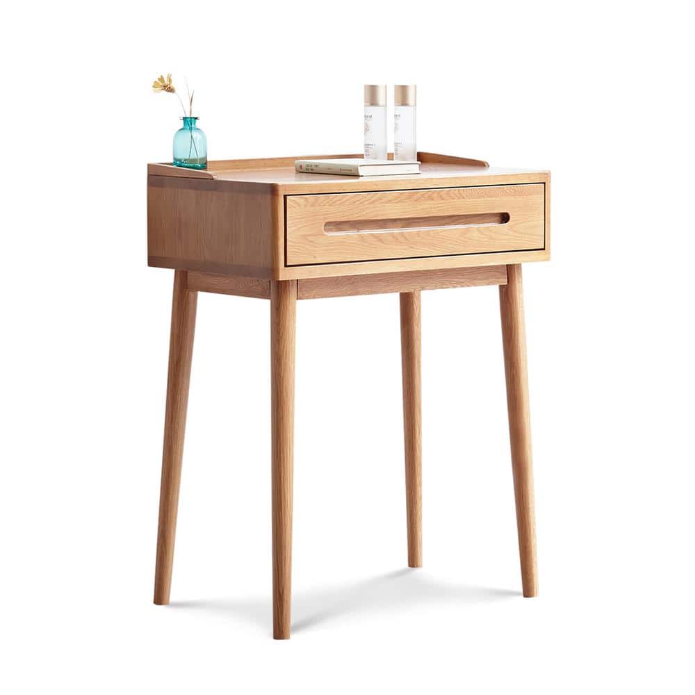 Tatayosi Bistro Table Oak Wooden Dresser Compact Dresser with Drawer P ...