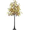 Lightshare 6 ft. Lighted Oak Tree 88 LED Warm White Artificial ...