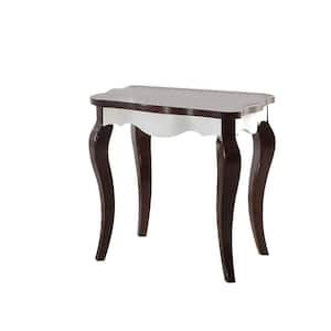 Acme Furniture Farrel 24 in. Walnut Rectangle Wood End Table with ...