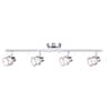 Hampton Bay 4-Light Pewter Integrated LED Track Lighting Fixture ...