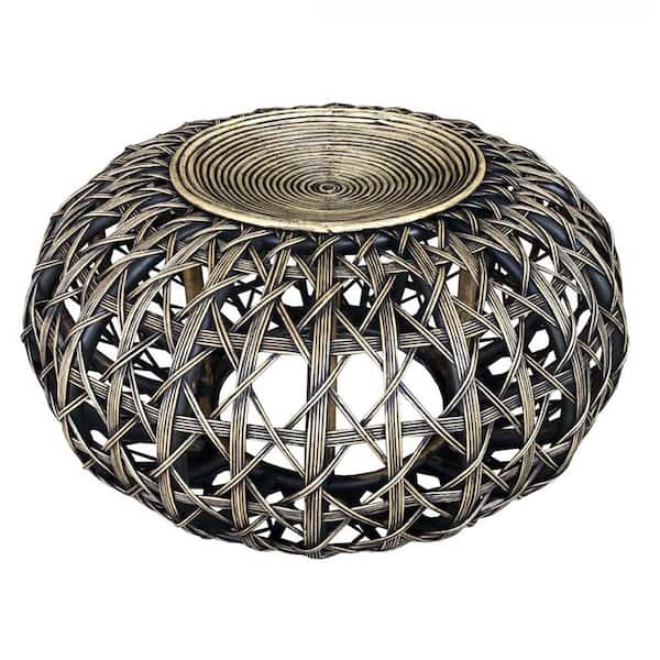 Padma's Plantation Open Weave Natural Ottoman OW02-NAT - The Home Depot