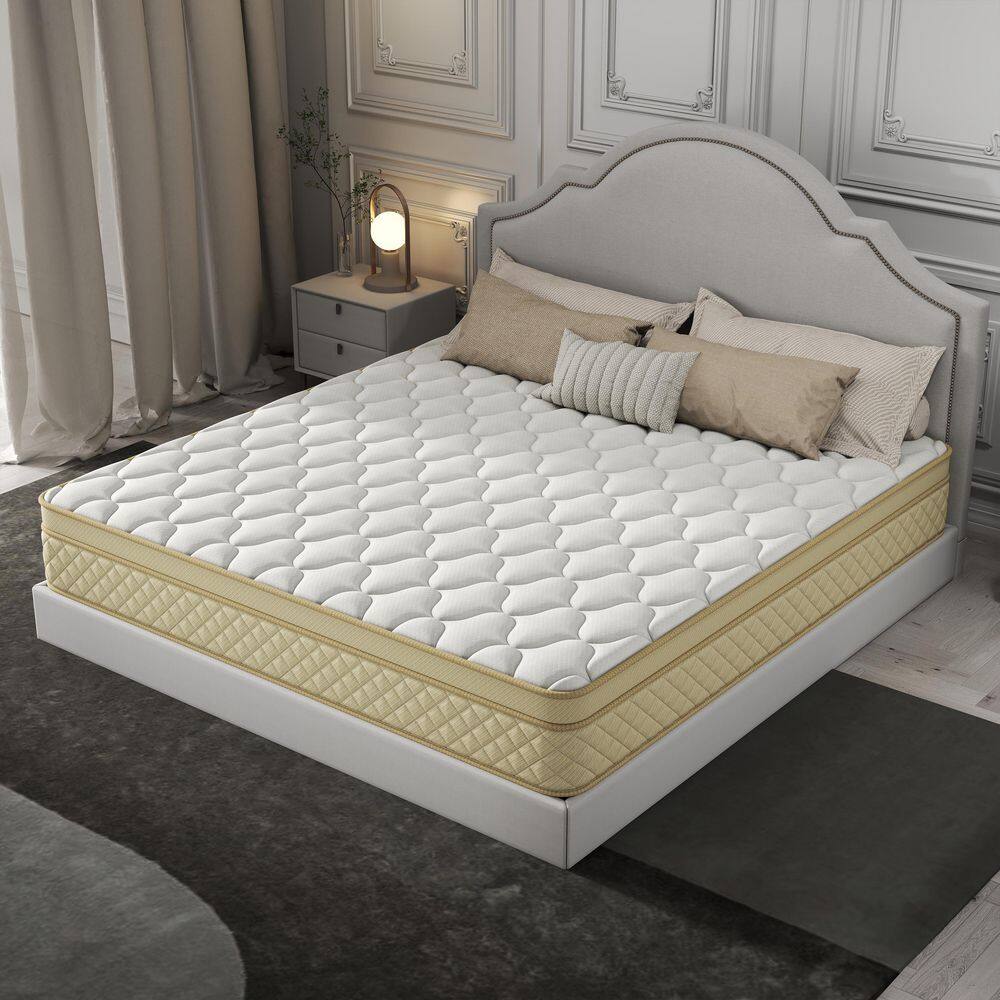 Soft Full Medium Memory Foam Hybrid 14 in. Bed-in-a-Box Mattress HD ...