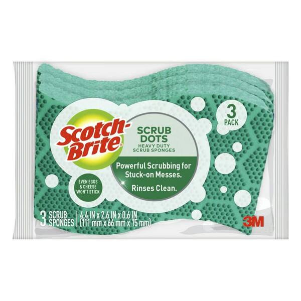 Scotch-Brite Scrub Dots Heavy Duty Scrub Sponge (3-Pack) 30303-8 - The ...