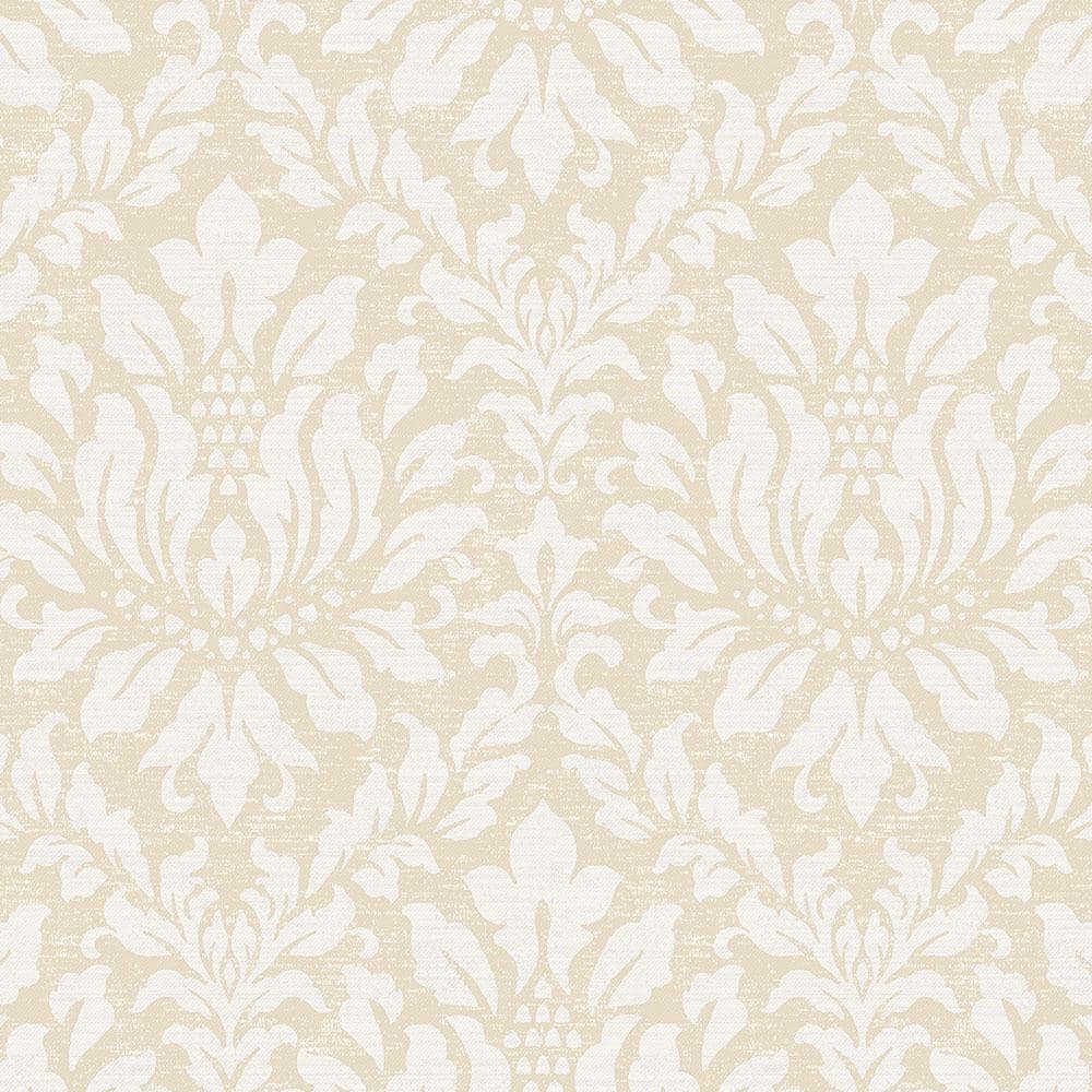 Norwall Stitched Damask Vinyl Roll Wallpaper (Covers 55 sq. ft ...