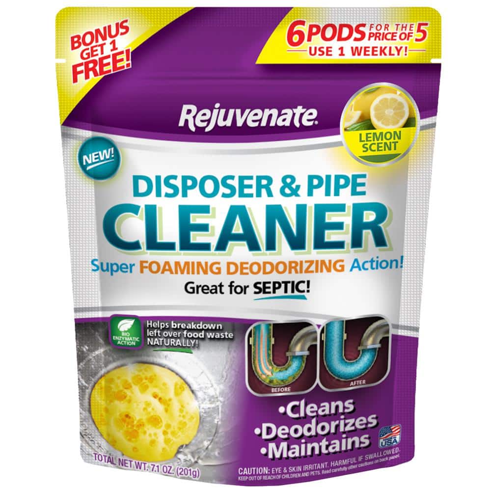 Rejuvenate Lemon Scent Disposer and Pipe Cleaner (6-Pack) RJ6DPC-LEMON ...