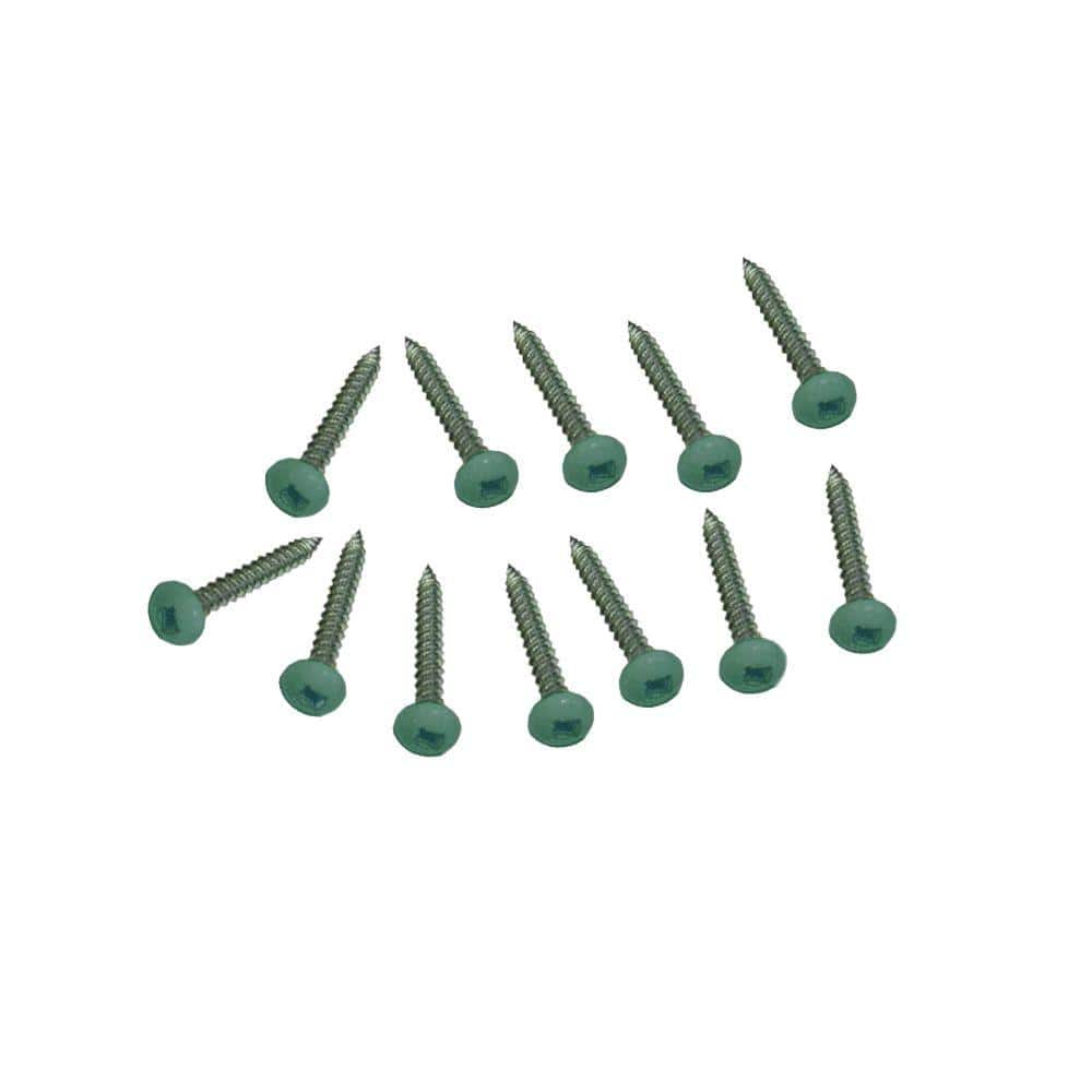 Veranda 1-1/2 in. Forest Green Plastic Lattice Stainless Steel Screws ...