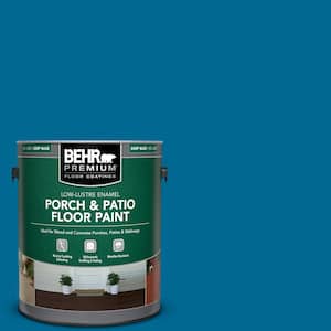 BEHR PREMIUM 1 gal. #S460-1 Air Blue Low-Lustre Enamel Interior ...
