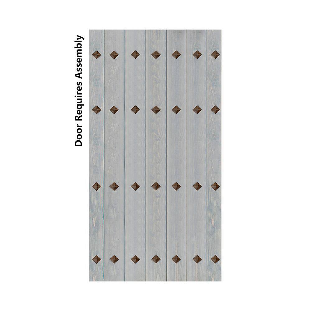 ISLIFE Mid-Century New Style 42 in. x 84 in. French Gray DIY Solid Wood ...