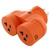 AC WORKS Generator V-Duo Outlet Adapter L14-20P 20 Amp 4-Prong Plug to ...