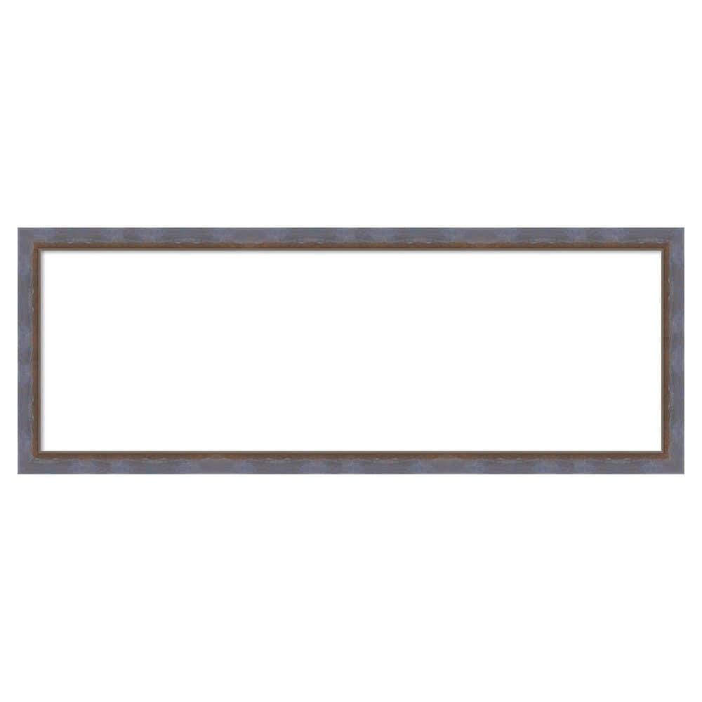 Amanti Art 2-Tone Blue Copper 38 in. x 14 in. Wood Framed Dry Erase ...