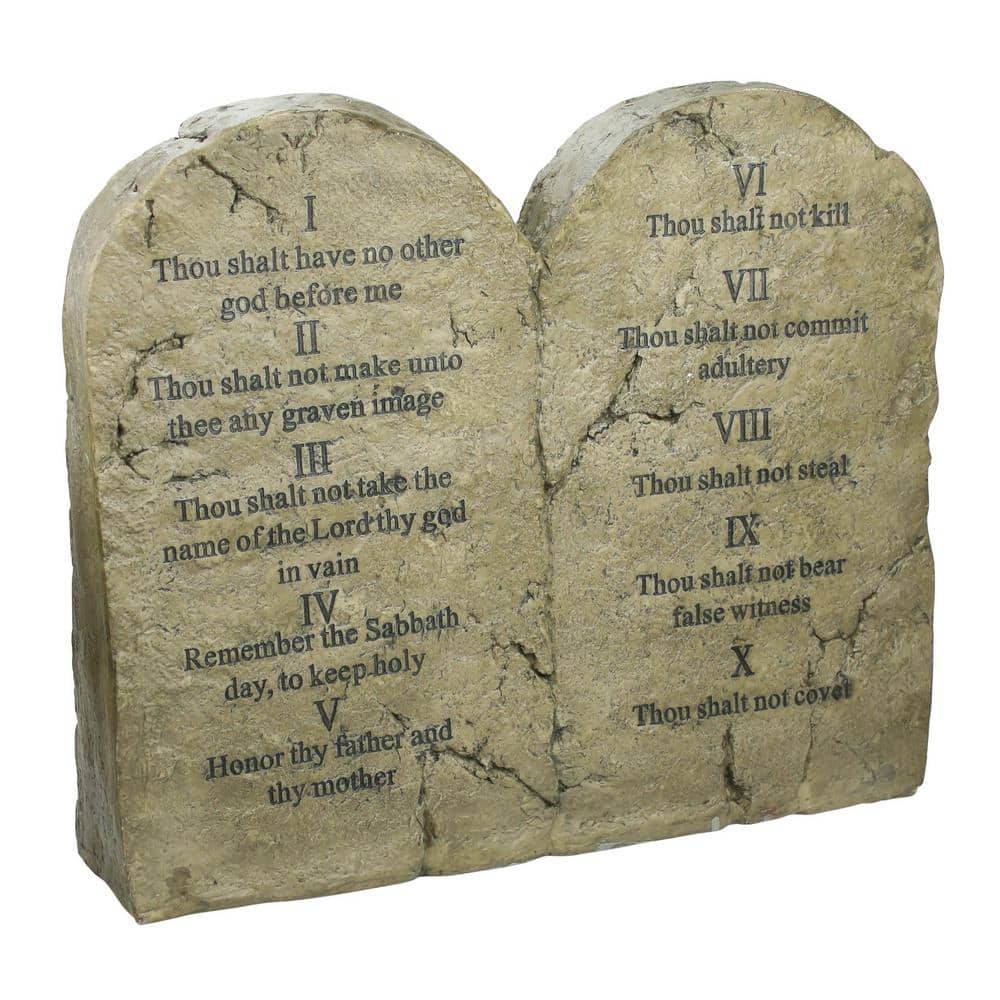 Design Toscano 18 in. H 10 Commandments Sculptural Tablet DB43010 - The ...