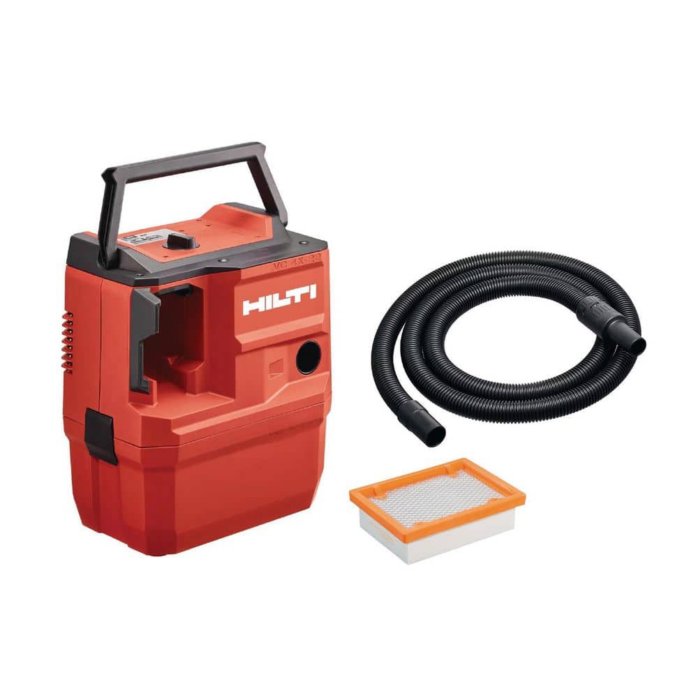 Hilti 22V NURON Li-Ion Cordless VC 4LX-22 2 Gal 2.47 PSI Wet/Dry Vacuum ...
