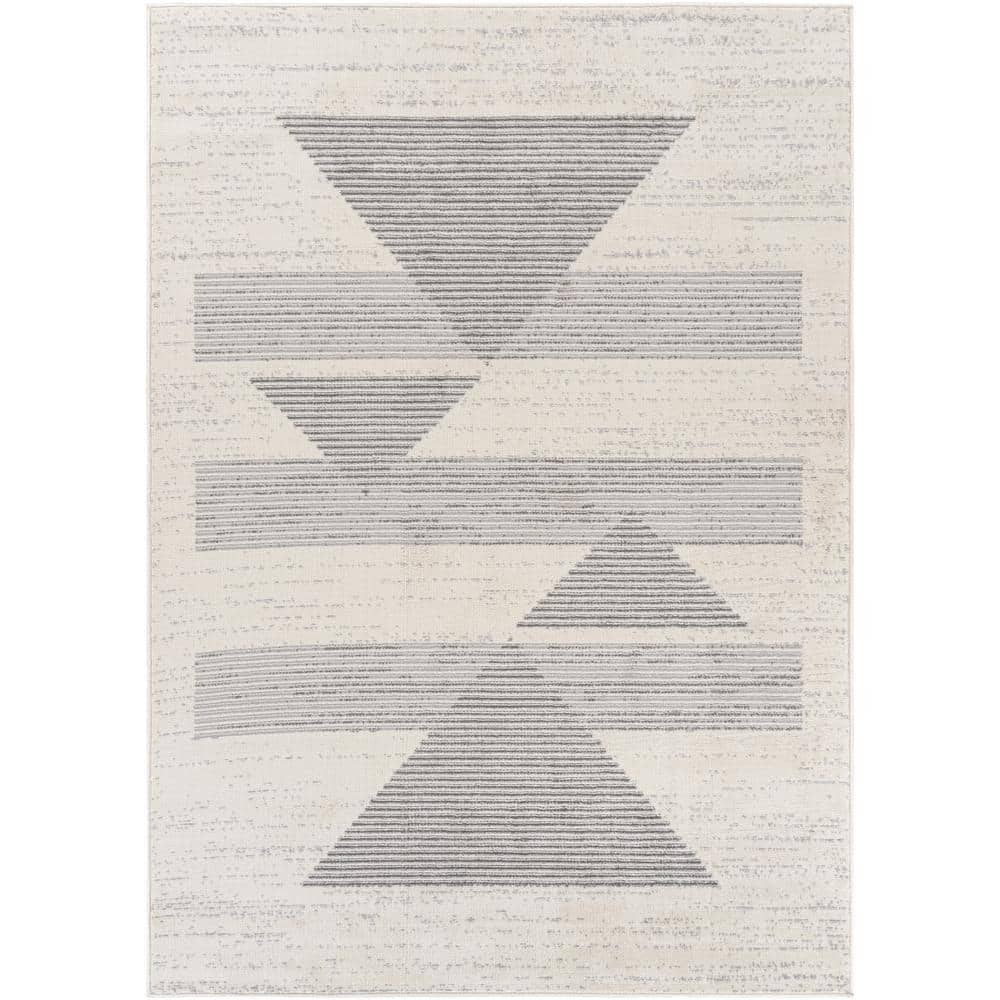 Livabliss Kassandra Gray 7 ft. x 9 ft. Modern Indoor Area Rug ...