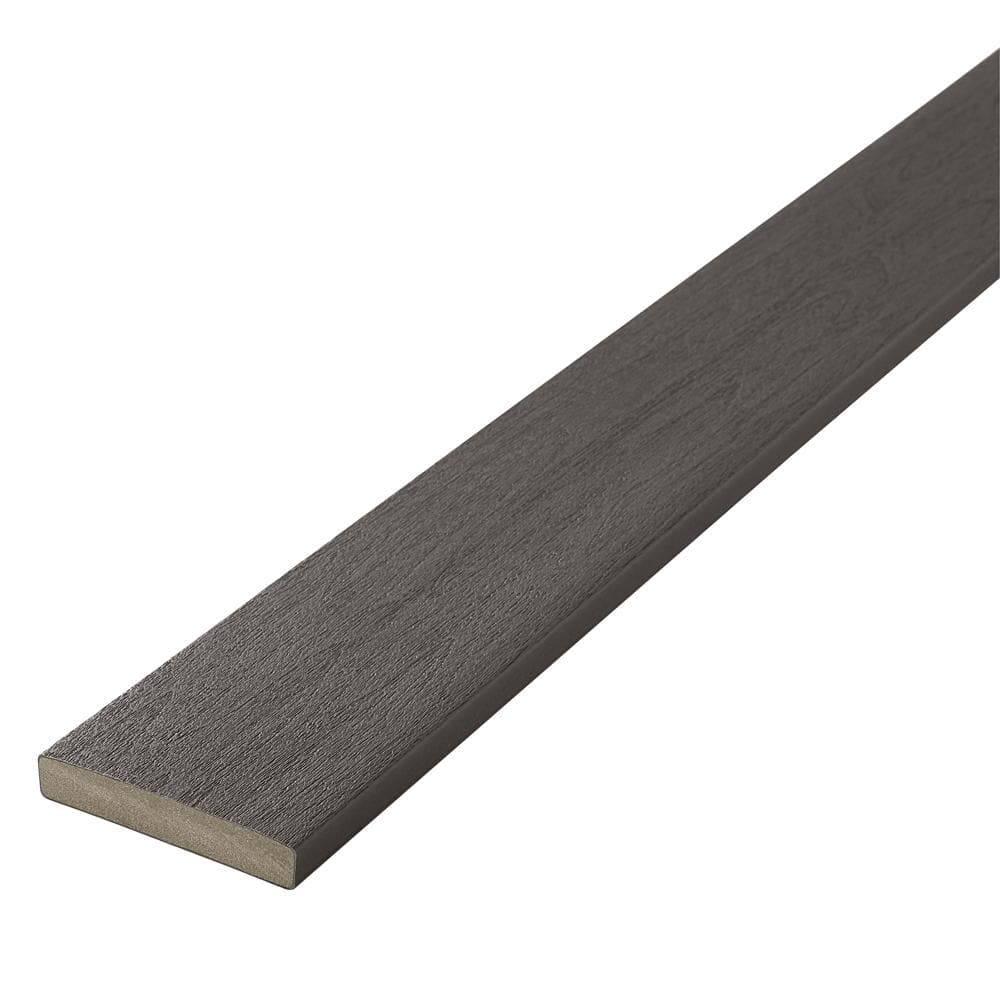 1x6-12' Concordia Symmetry Capped Composite Deck Board-Graphite Square ...